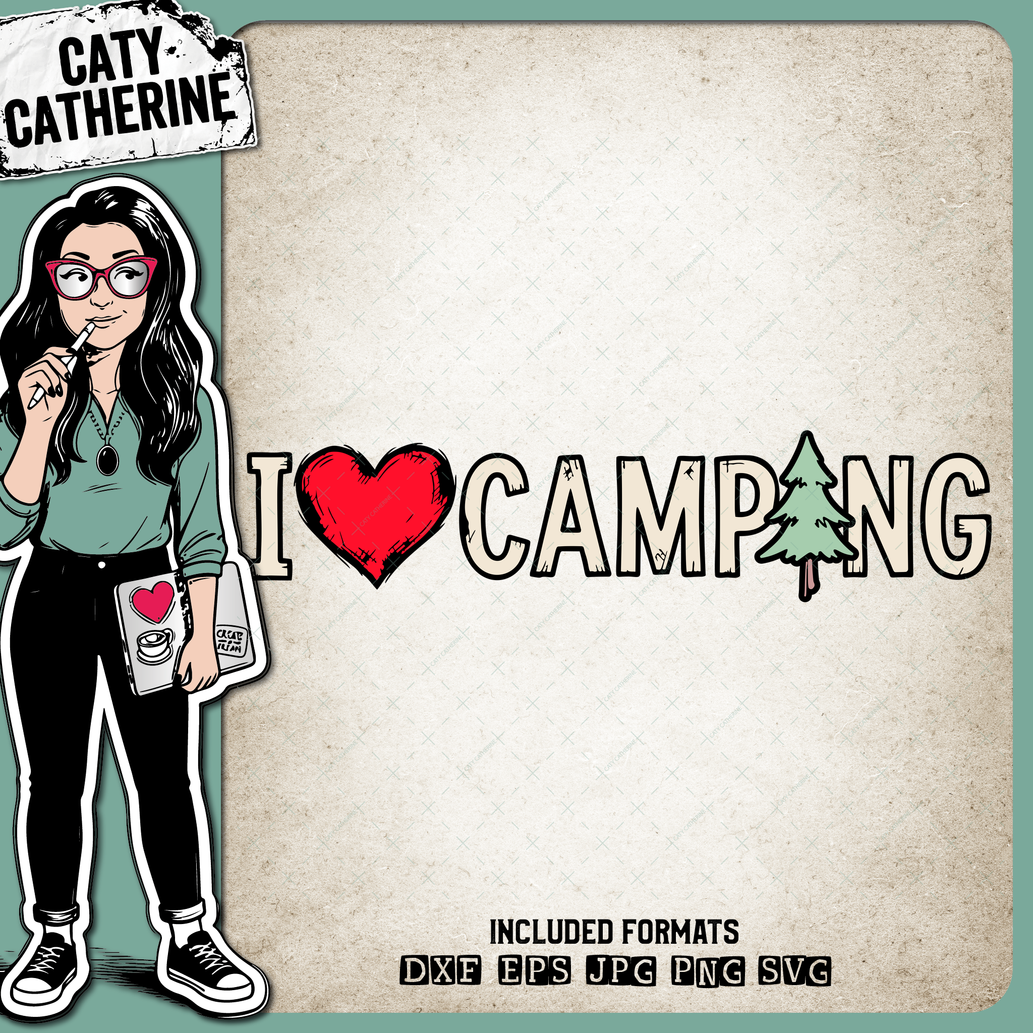 Happy Camper Smore Camping Graphic – Outdoors SVG Design by Caty Cathe ...